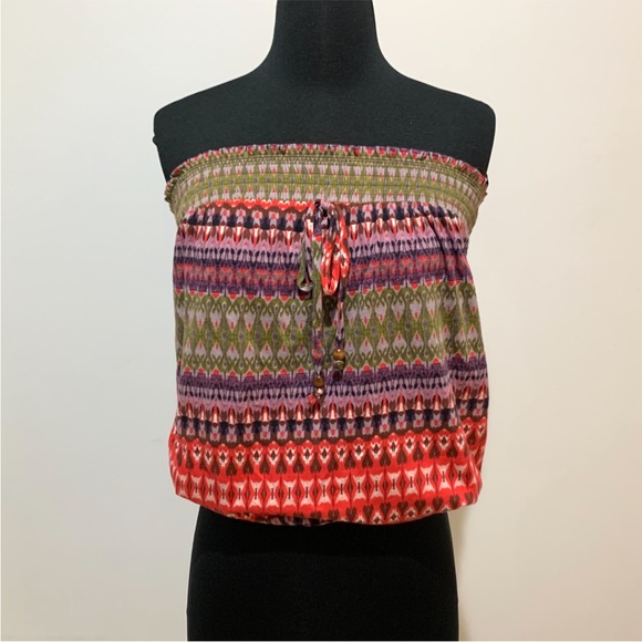 Route 66 | Tops | Nwot Route 66 Patterned Tube Top | Poshmark